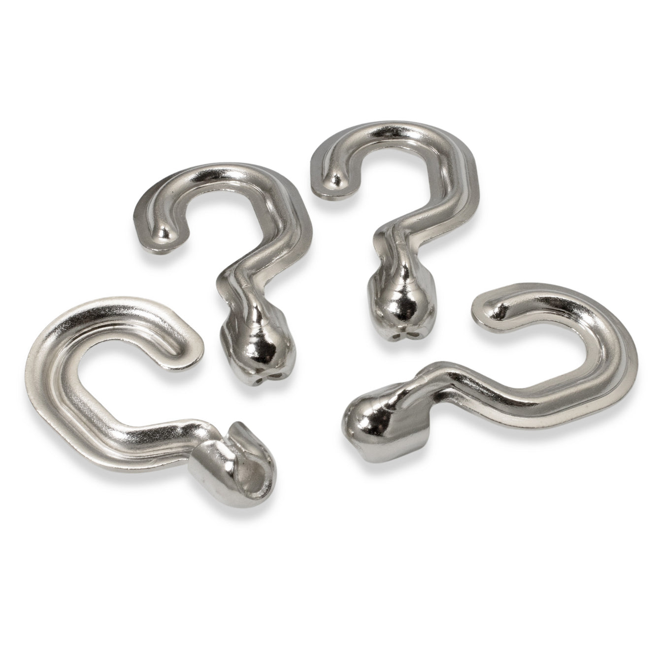 4-Pack Versatile "A" Hooks - #6 Ball Chain Hook