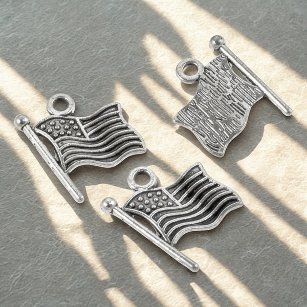United States Waving Flag Charms | Hackberry Creek
