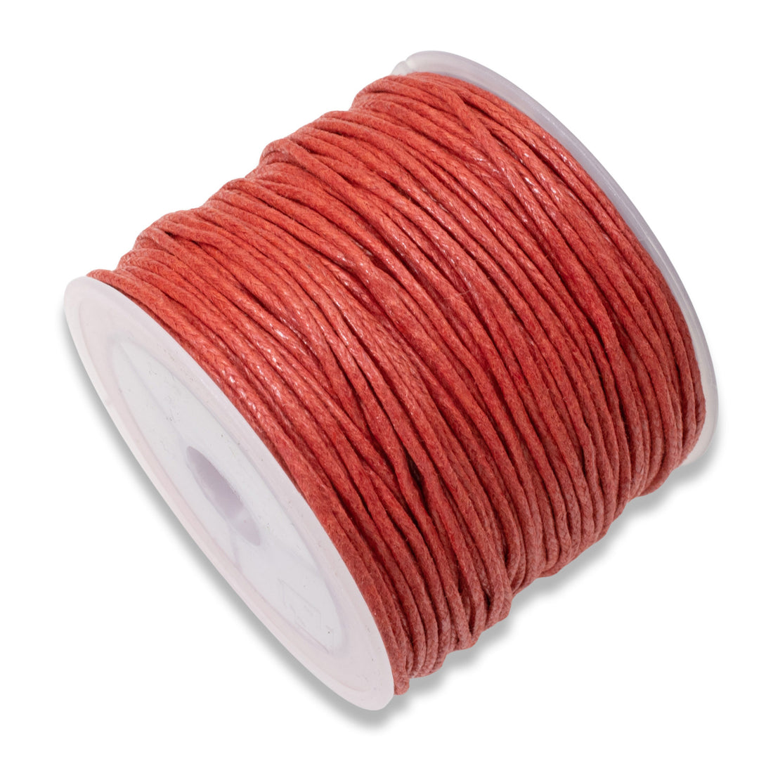Light Red 1mm Waxed Cotton Cord - 25 Meters - Jewelry and Craft String