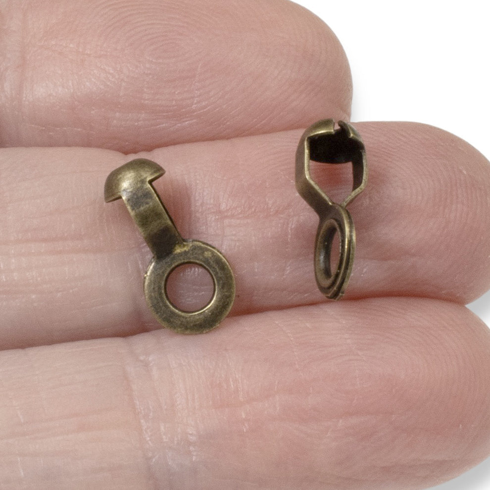 Antique Brown #6 Ball Chain Fan Pull Loop Connectors