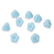 Opaque Light Blue Baby Bell Flower Beads, Czech Glass 4x6mm