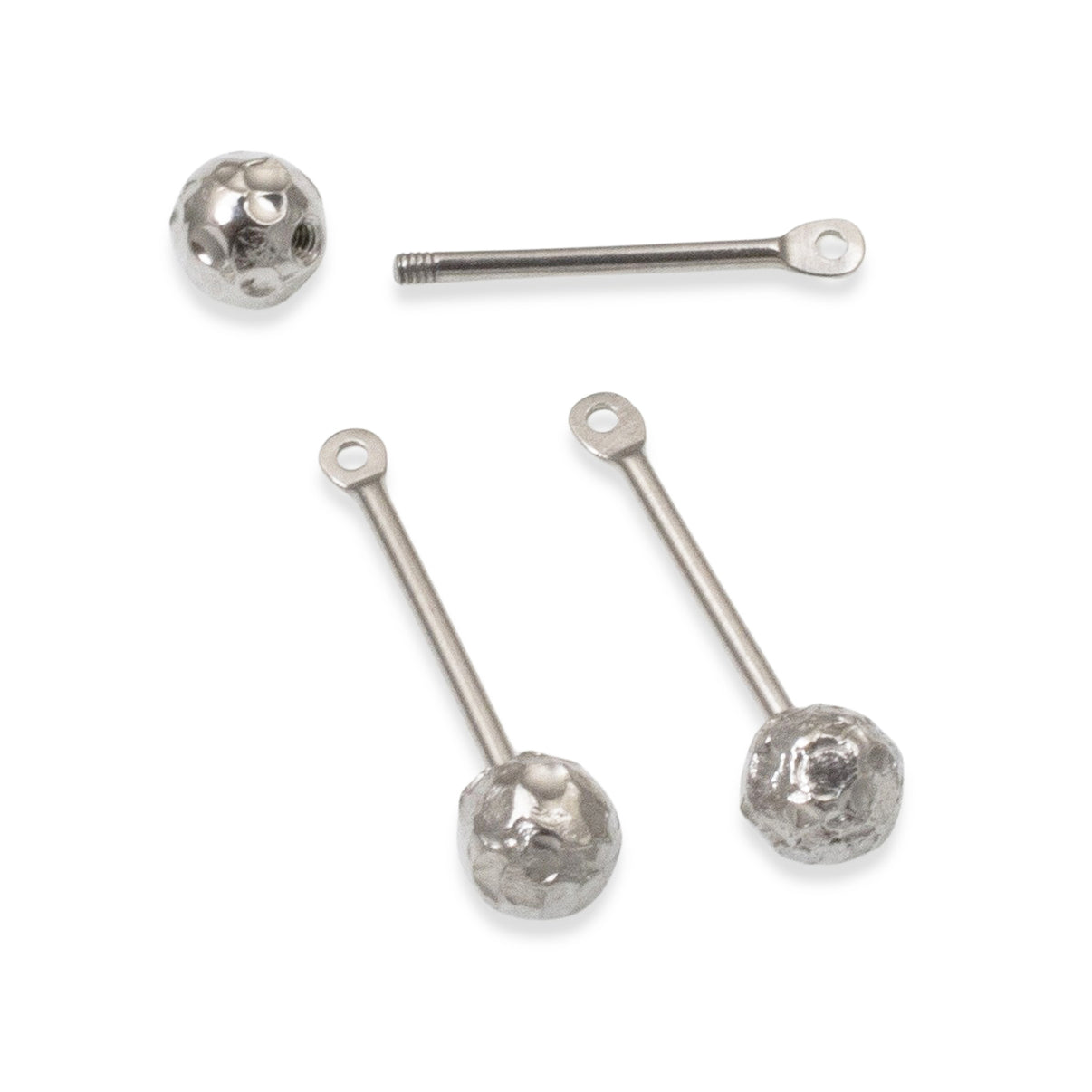 Beadable Stainless Steel Bar Findings - Interchangeable Design