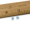 Opaque Light Blue Baby Bell Flower Beads, Czech Glass 4x6mm