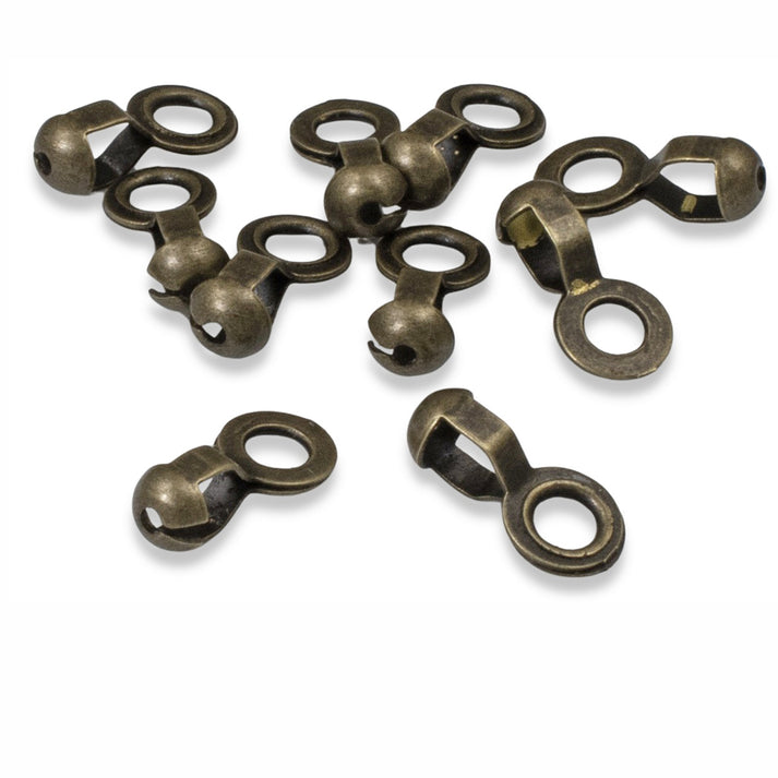 Antique Brown #6 Ball Chain Fan Pull Loop Connectors