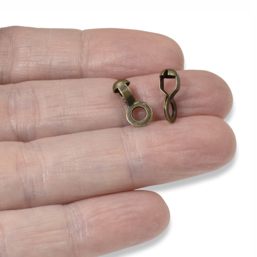 Antique Brown #6 Ball Chain Fan Pull Loop Connectors
