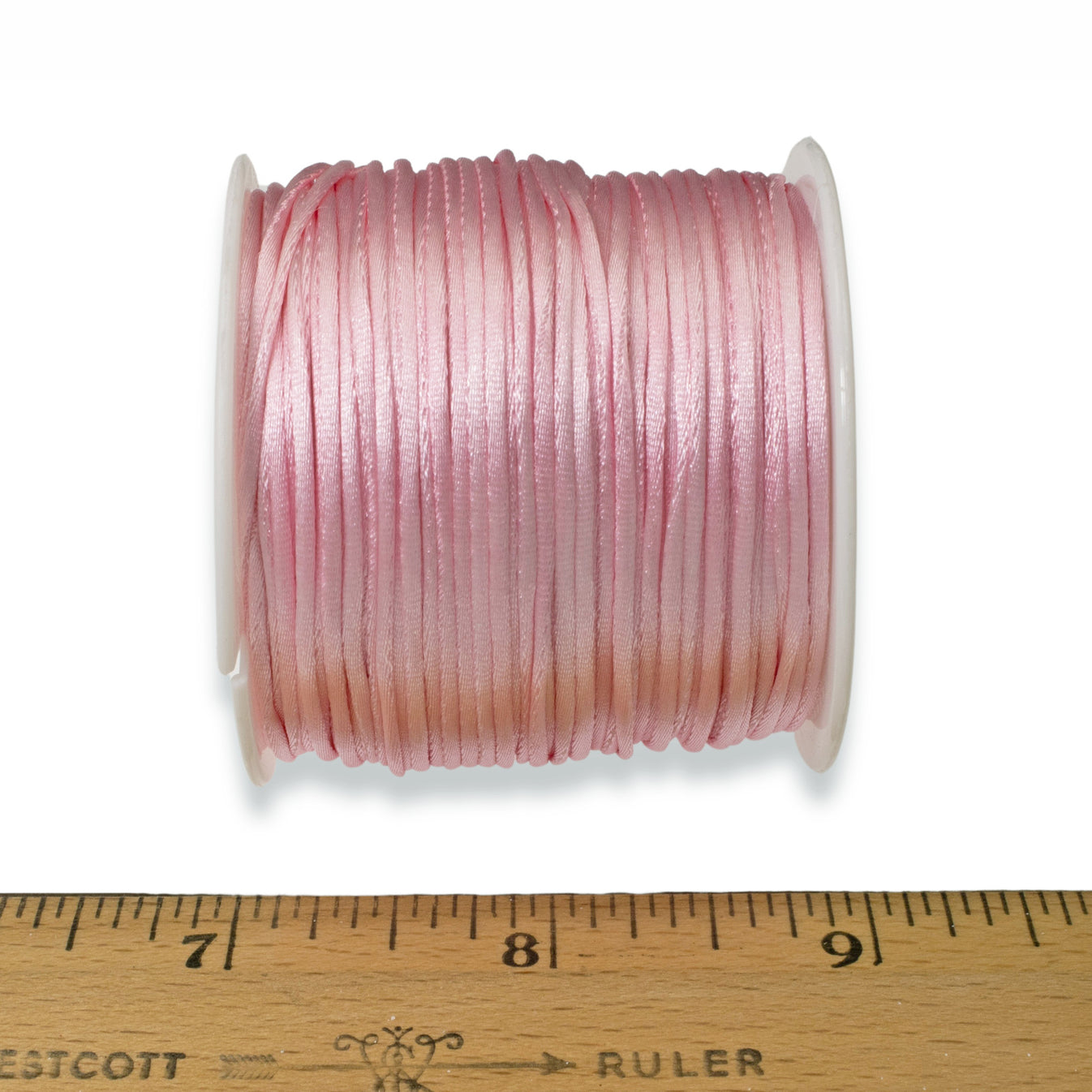 1mm Light Pink Satin Nylon Cord | Hackberry Creek