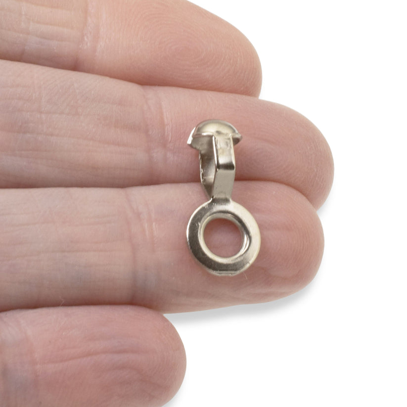 Nickel Plated Brass #10 Ball Chain Loop Connectors for DIY Projects