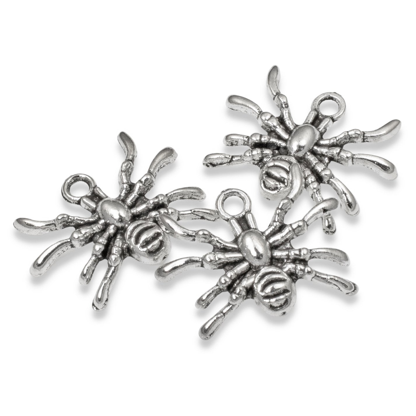 Silver Spider Charms | Hackberry Creek
