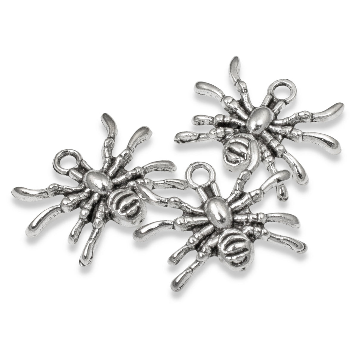 Silver Spider Charms | Hackberry Creek