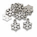 50/Pkg Silver Mini Snowflake Charms | Hackberry Creek
