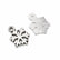 50/Pkg Silver Mini Snowflake Charms | Hackberry Creek