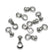 Stainless Steel #6 Ball Chain Fan Pull Loop Connectors, Silver 10/Pkg