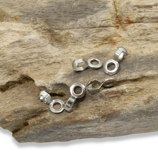 50 Stainless Steel Loop Connectors -Fits #6 Ball Chain