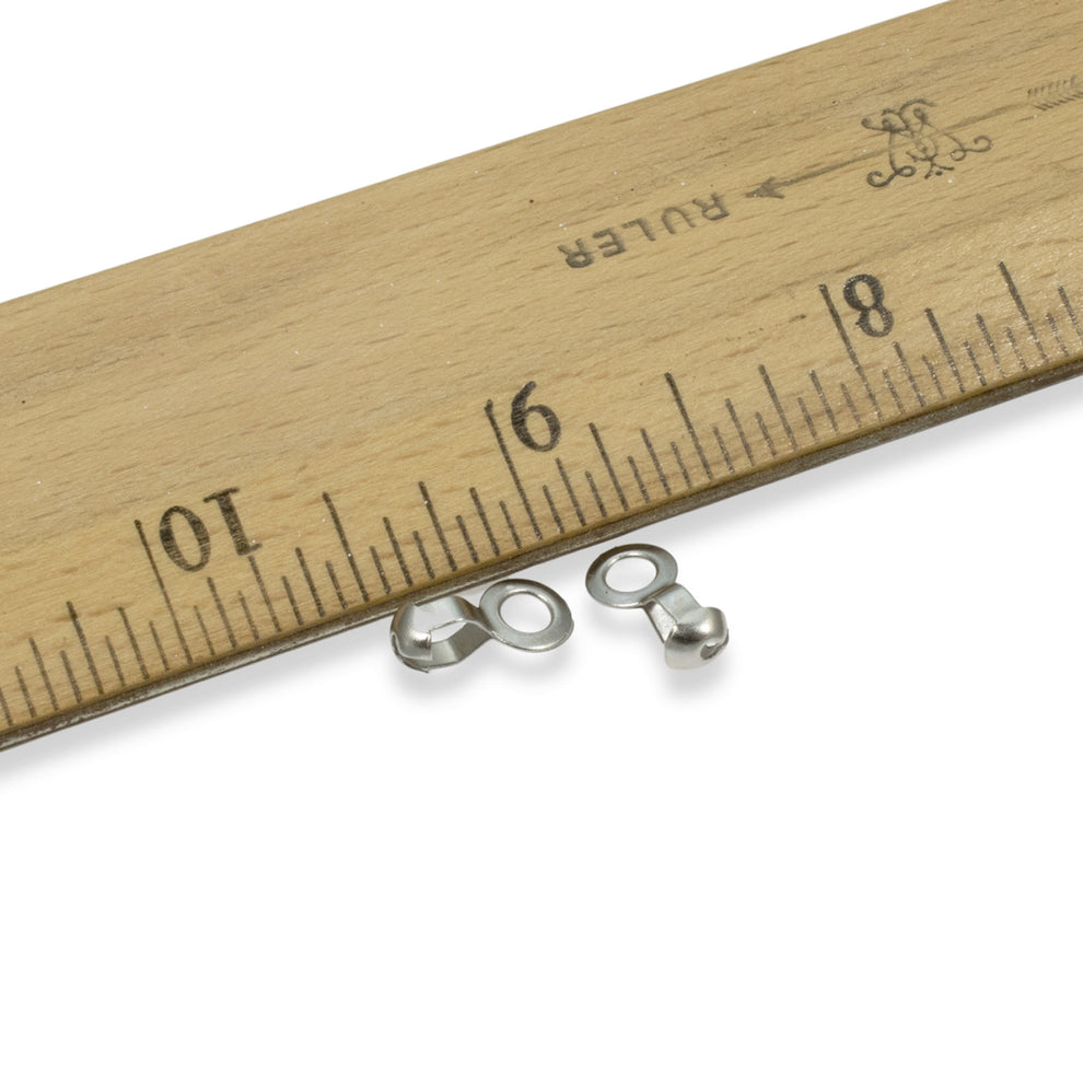 50 Stainless Steel Loop Connectors -Fits #6 Ball Chain