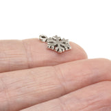 50/Pkg Silver Mini Snowflake Charms | Hackberry Creek